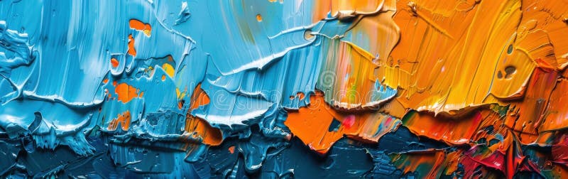 Rough Colorful Art Painting Texture with Overlapping Layers and ...