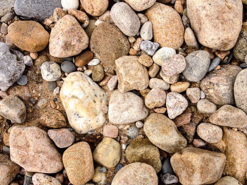 Rough, Colorful Rocks on a Block Island Beach Stock Image - Image of ...