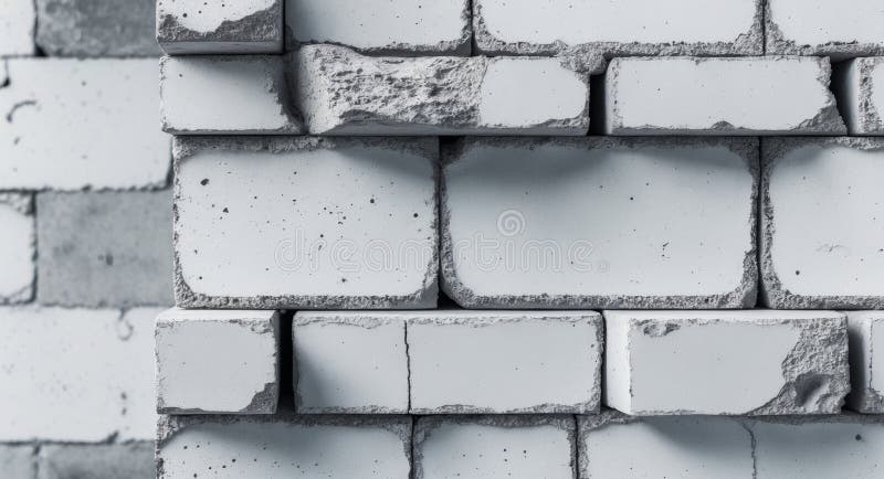 Rough Concrete Block Texture with Visible Seams and Imperfections Stock ...