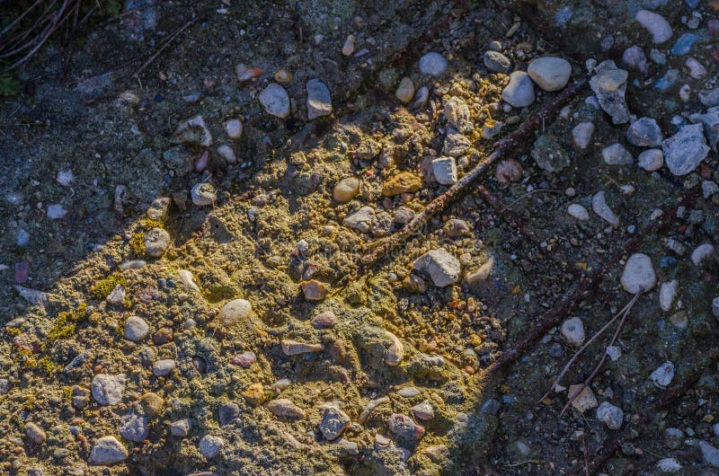 Destroyed Concrete Slab with Reinforcement Stock Image - Image of ...