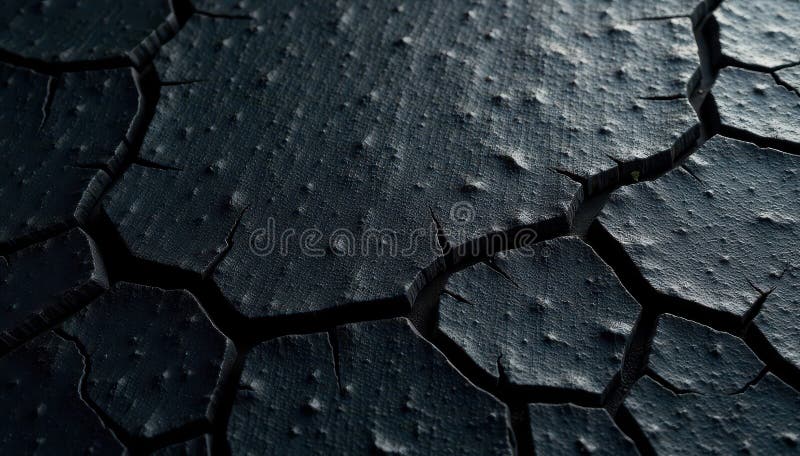 Rough, Cracked Black Surface with Deep Texture, Concrete, Dark Stock ...