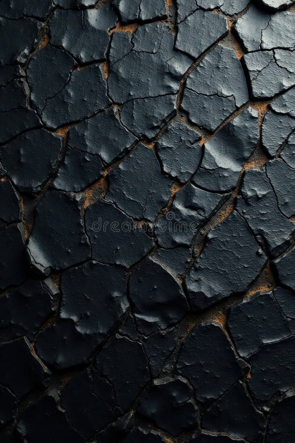 Rough, Cracked Black Surface with Distressed Texture, Photography, Black, Black Texture Stock ...