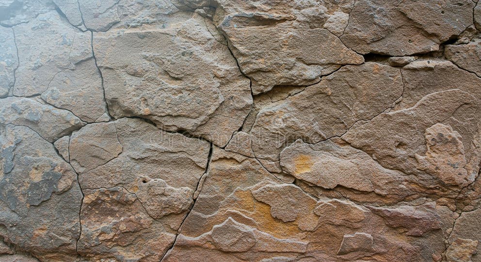 Rough, Cracked Stone Texture Featuring Irregular Patterns and Shapes ...