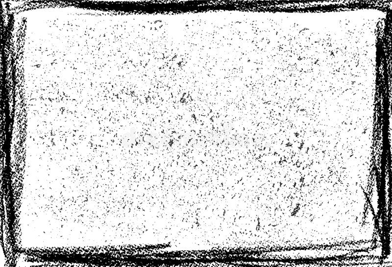 Rough Crayon Smear Frame with Creative Splash Effect. Freehand Mark ...