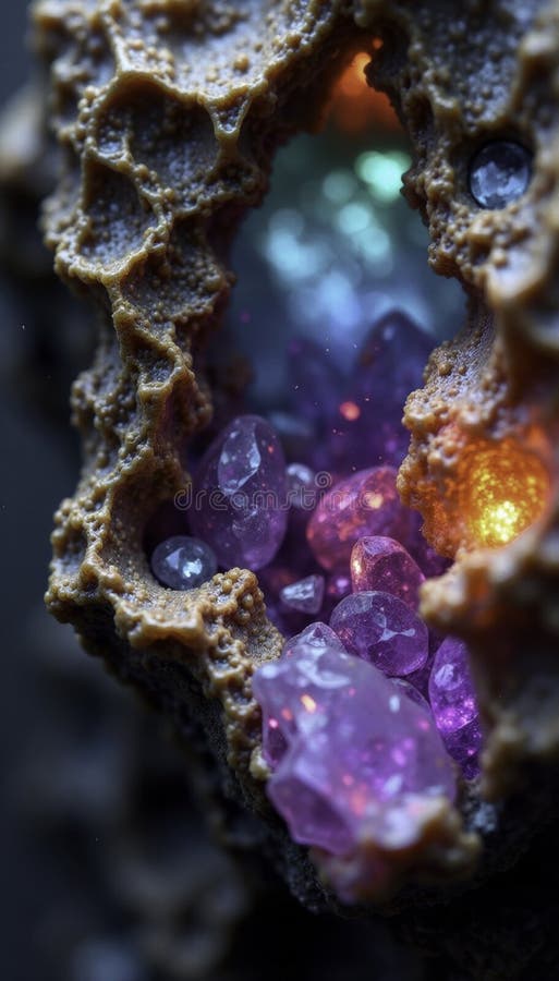 Rough Crystal Texture Closeup, Rugged Geological Feature, Earthy ...