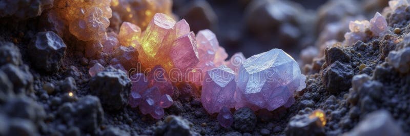 Rough Crystal Texture Closeup, Rugged Geological Feature, Geology ...
