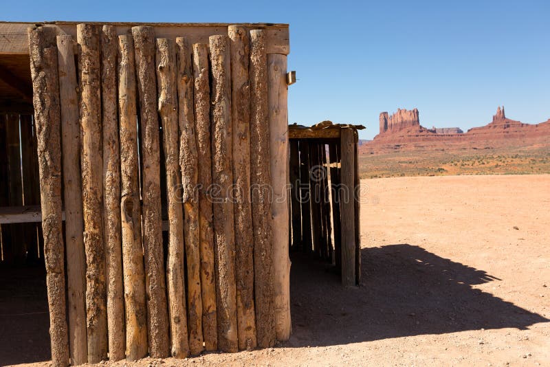 Rough cut wood shack stock photo. Image of mesa, shack - 44377394