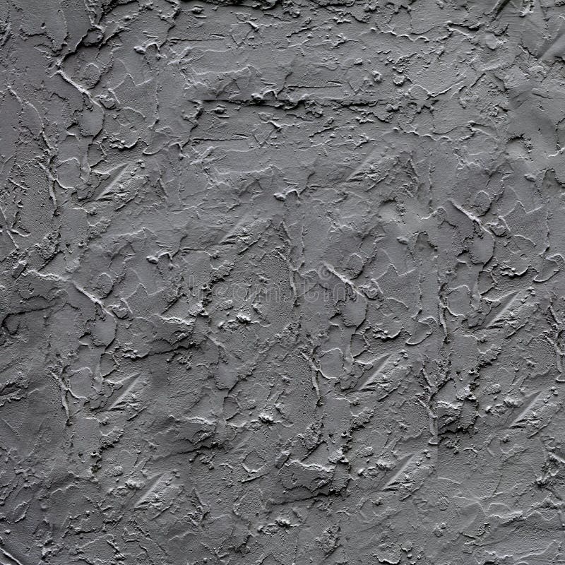 Rough Dark Grey Plaster Applied To the Wall Surface Stock Photo - Image ...