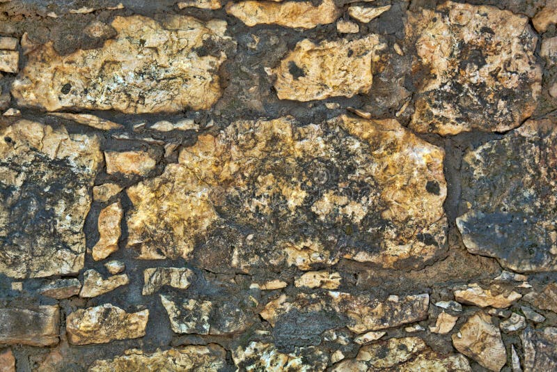 Rough Decorative Stone Wall for a Background Stock Photo - Image of ...