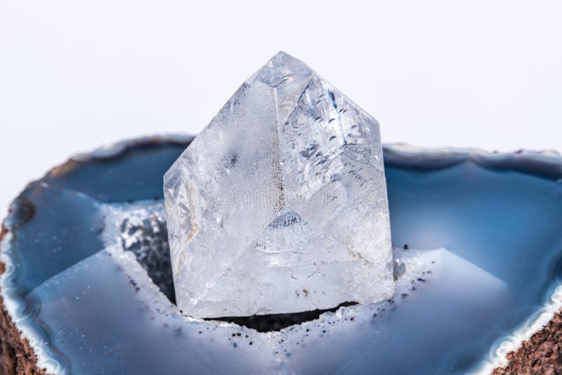 Rough Diamond Formed by Volcanic Heat and Pressure Inside Earth on Blue ...