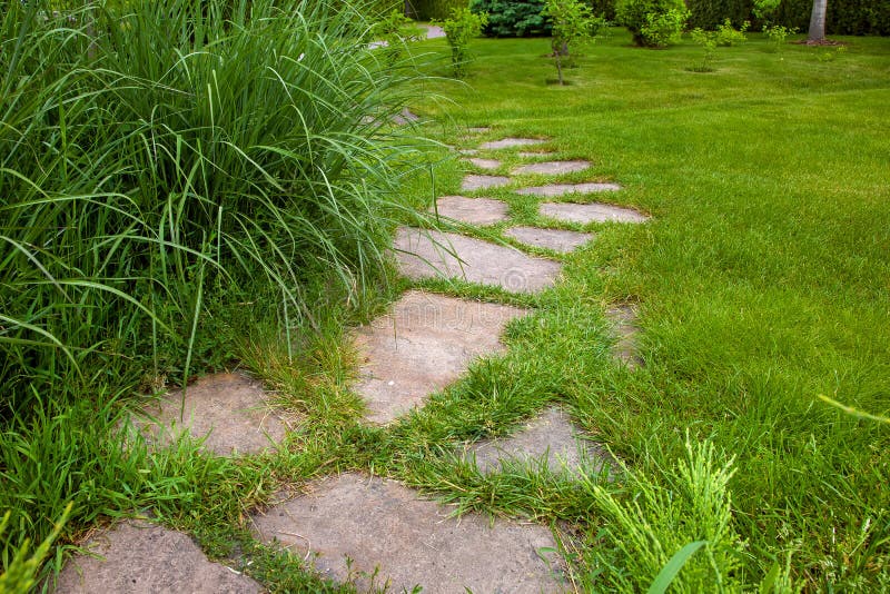 Rough Different Shapes of Neutral Stone Path. Stock Image - Image of ...
