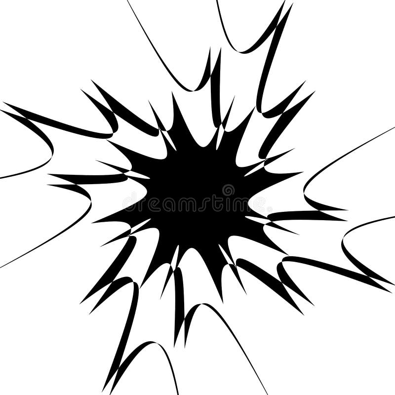 Rough, Edgy Texture of Random Distorted Shapes). Black and White Stock ...