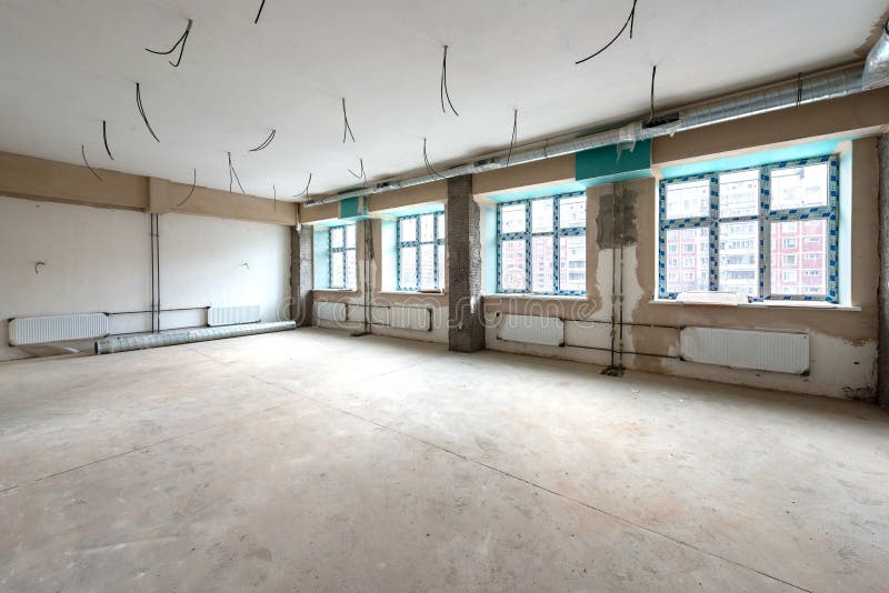 Rough Finish of Repair in Loft Stock Image - Image of space, design ...