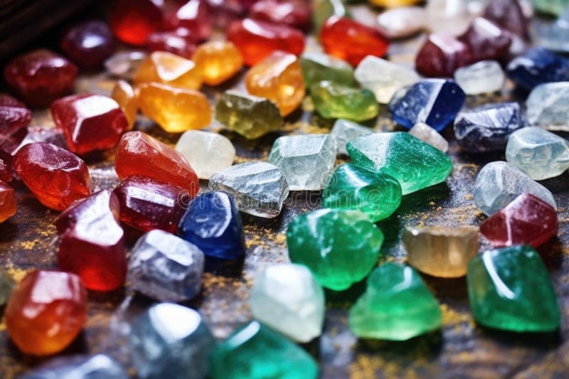 Rough Gemstones Ready for and Polishing Stock Image - Image of industry ...