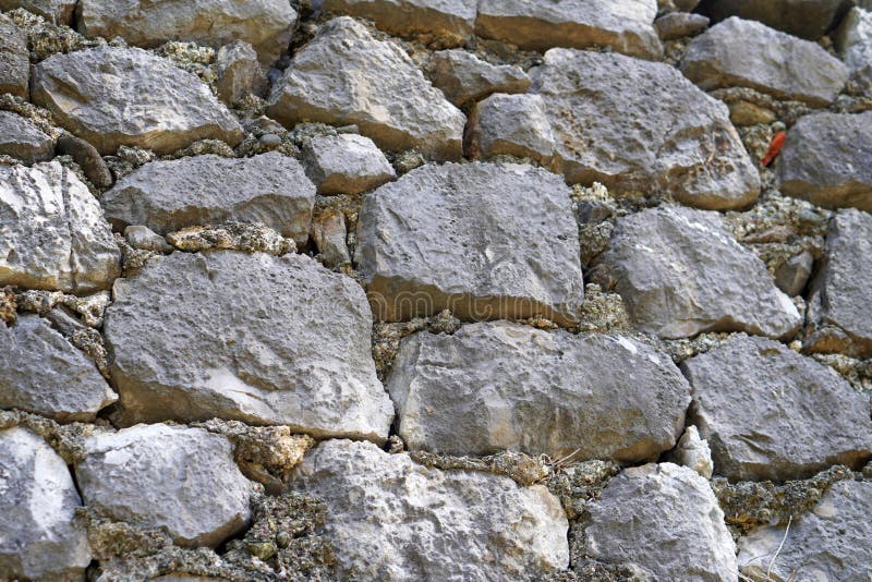Rough Gray Rock Texture Background on Stone Wall Stock Image - Image of ...