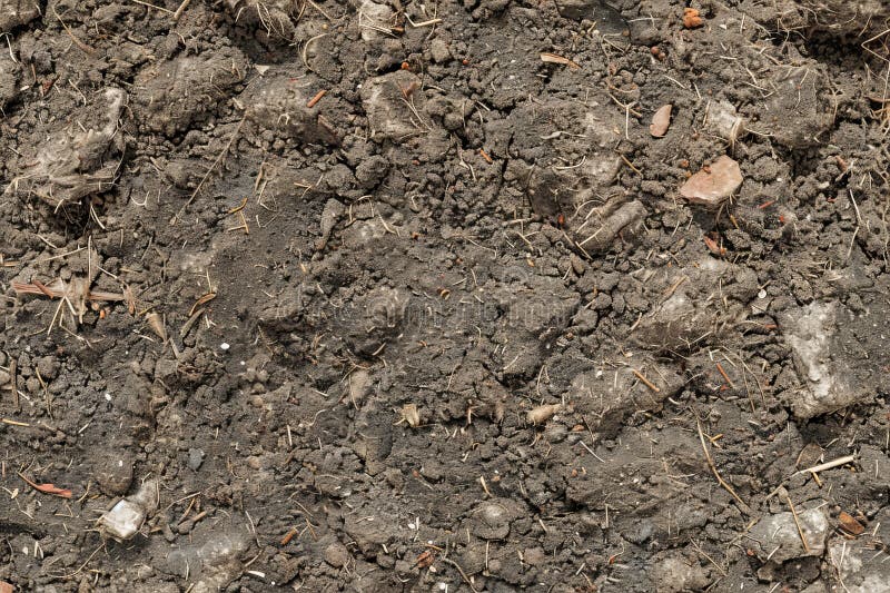 Rough Ground Texture. Brown Dry Dirt Soil Land Plot Background with ...
