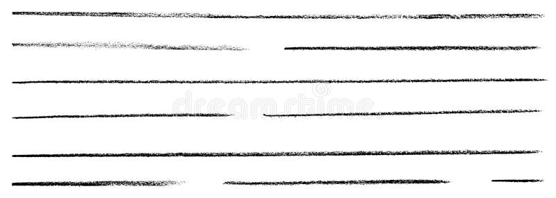Rough Hand-Drawn Horizontal Lines Stock Vector - Illustration of trendy ...