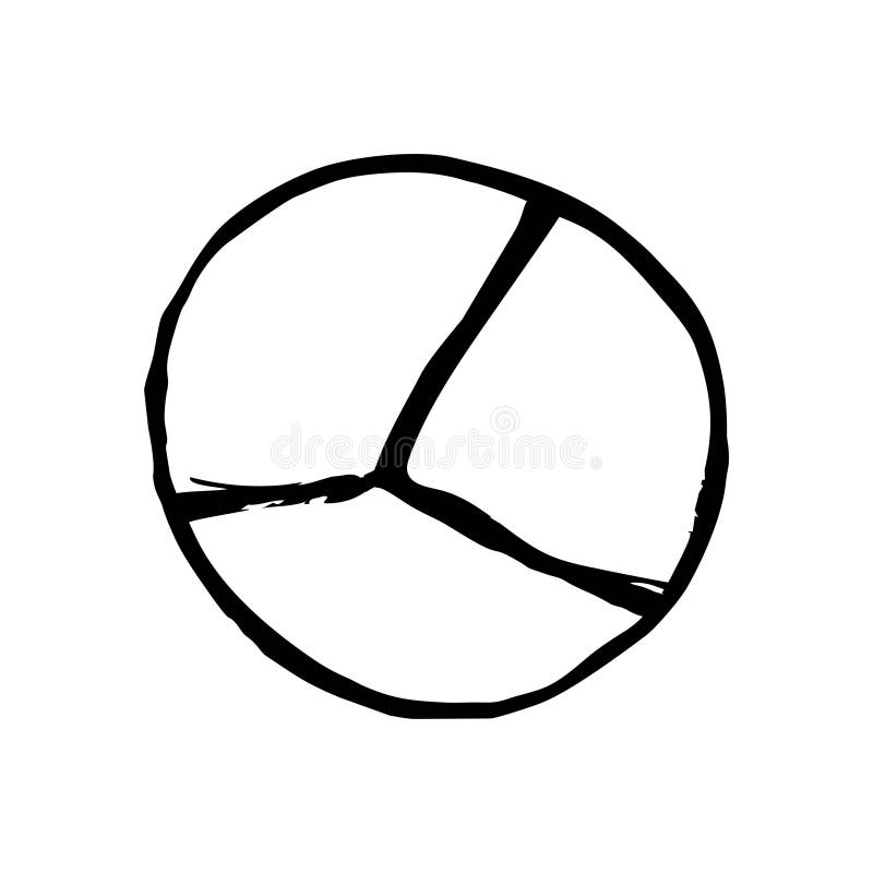 Rough Hand-drawn Outline Chart Icon Stock Vector - Illustration of ...