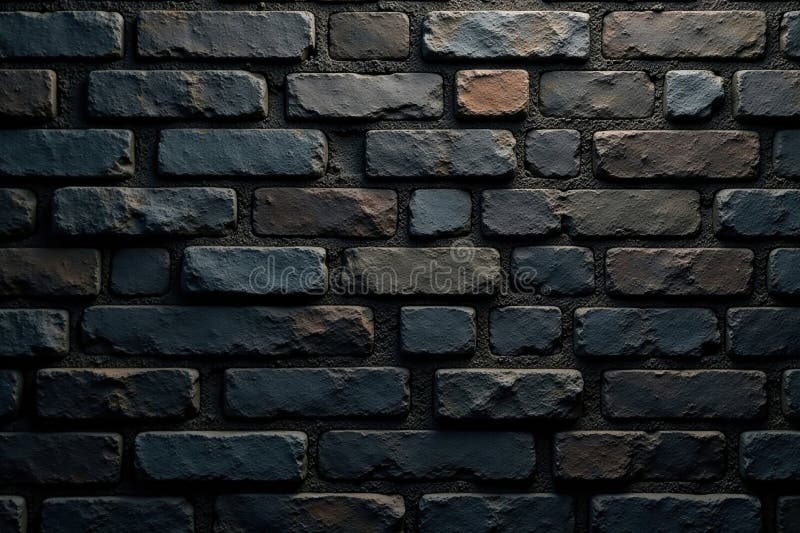 Rough Hewn Black Brick Wall, Subtle Variations in Tone , Subtle Texture ...