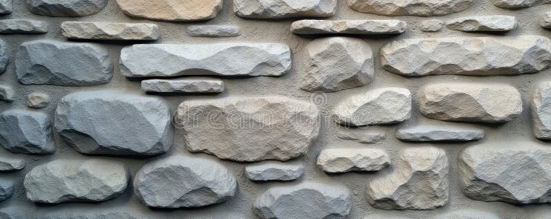Rough-hewn Gray Stone Wall Texture Natural Light Rock Wall Building ...
