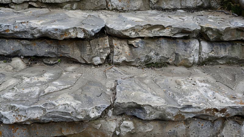 Rough Jagged Edges and Deep Crevices Cover the Surface of the Stone ...