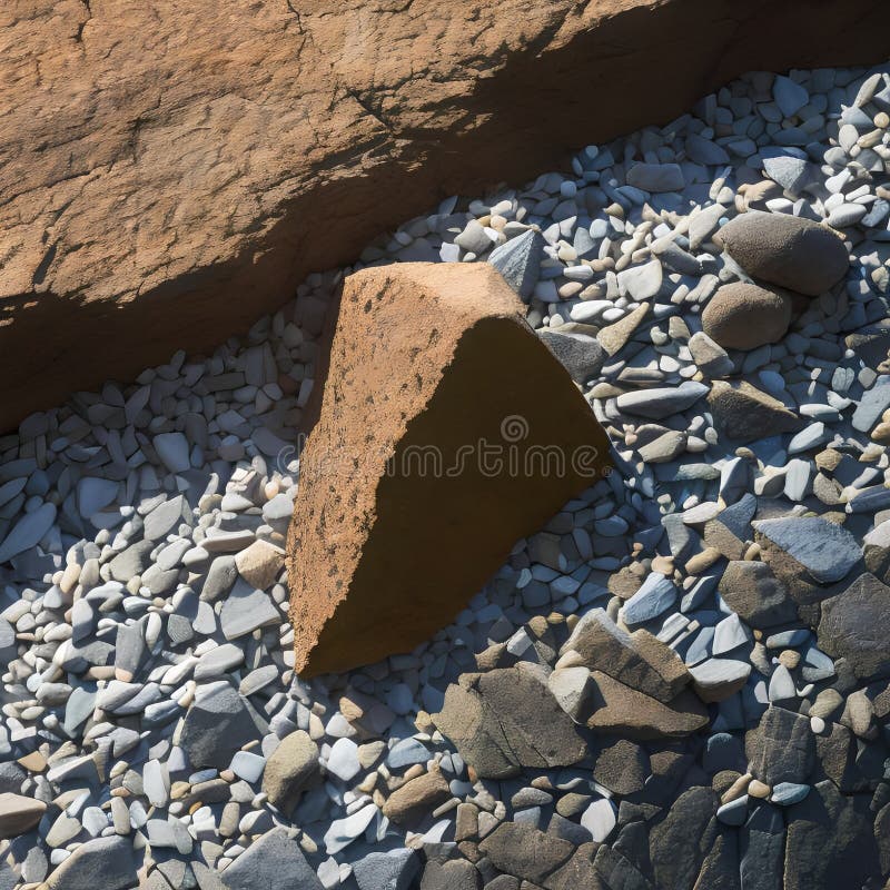 A Rough and Jagged Interpretation of a Rock, with Sharp Textures and ...