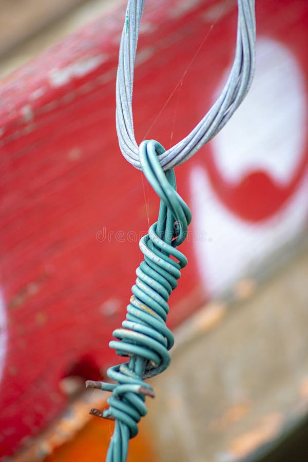 Knot wire colored plastic stock image. Image of tail - 26129665