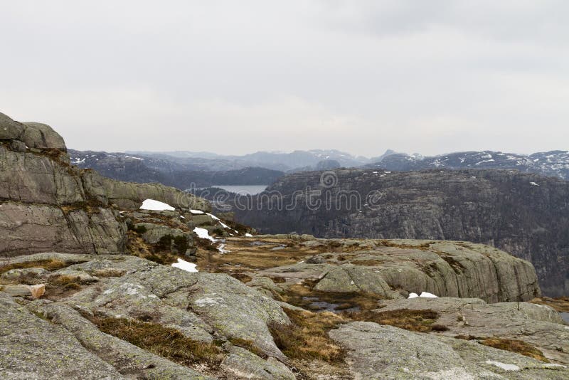 Rough Landscape in the Mountains of Norway Stock Photo - Image of ...