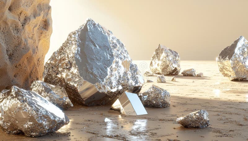 This Rough Lithium Ore Has Jagged Edges, Symbolizing Its Raw Mineral ...