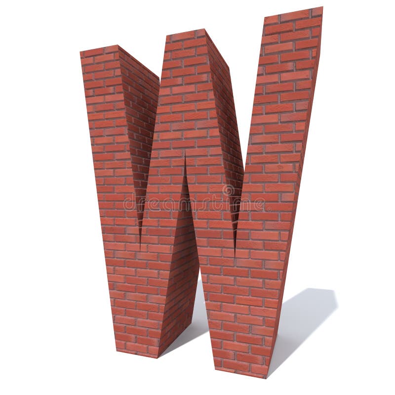 Rough Masonry Constructed Font or Type Stock Illustration ...