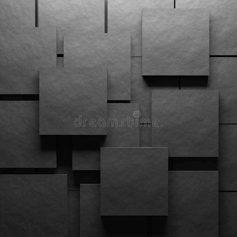 Rough Material Grey Background. Square Blocks Stock Illustration ...