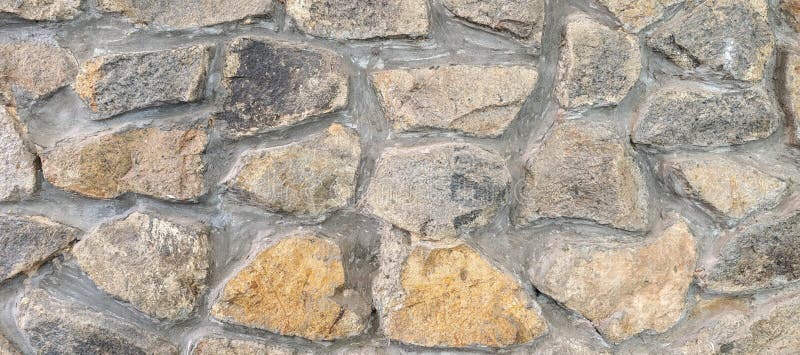 Rough Natural Stone Wall Texture Background a Building, Office. Stock ...