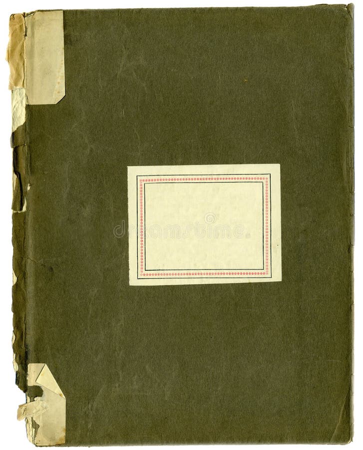 Rough Old Notebook with Broken Spine Stock Illustration - Illustration ...