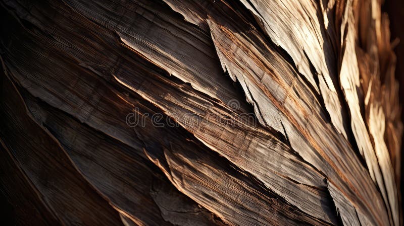 Rough palm tree bark stock illustration. Illustration of coarse - 327677848
