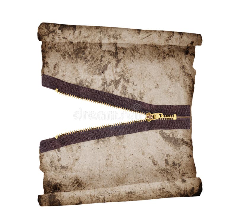 Rough Paper Texture Zip Style Open Stock Illustration - Illustration of ...