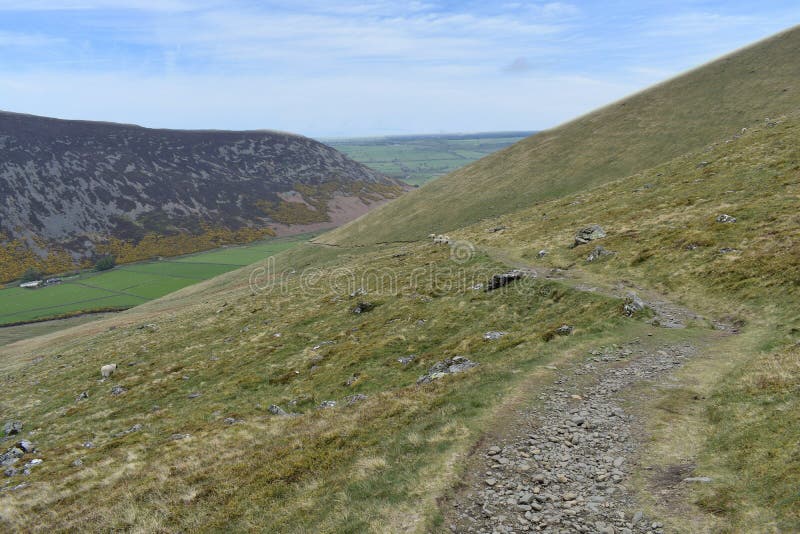 Rough path on hillside stock image. Image of england - 260742495