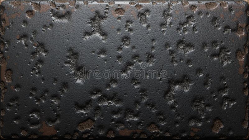 Rough Pitted Cast Iron Texture in Matte Black with Rust Patina Stock ...