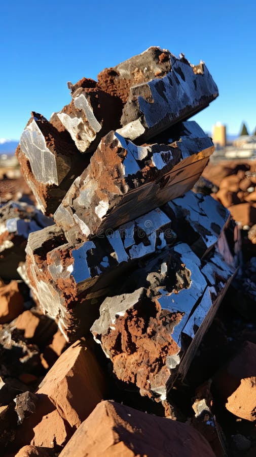 The Rough, Pitted Texture of Volcanic Rock, with Jagged Edges and Sharp ...