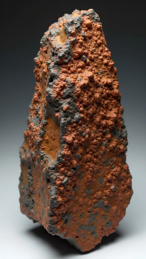 Rough Porous Bauxite Ore with Sharp Edges Reddish Brown Color and ...