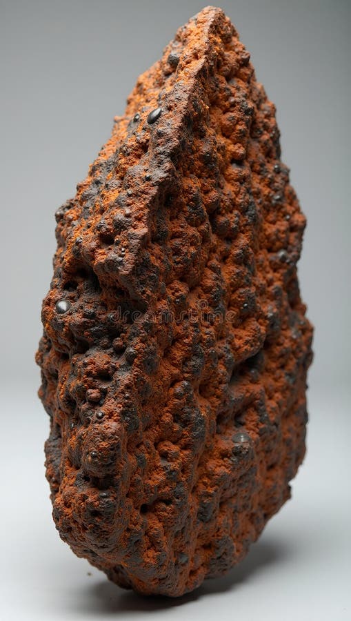 Rough Porous Bauxite Ore with Sharp Edges Reddish Brown Color and ...