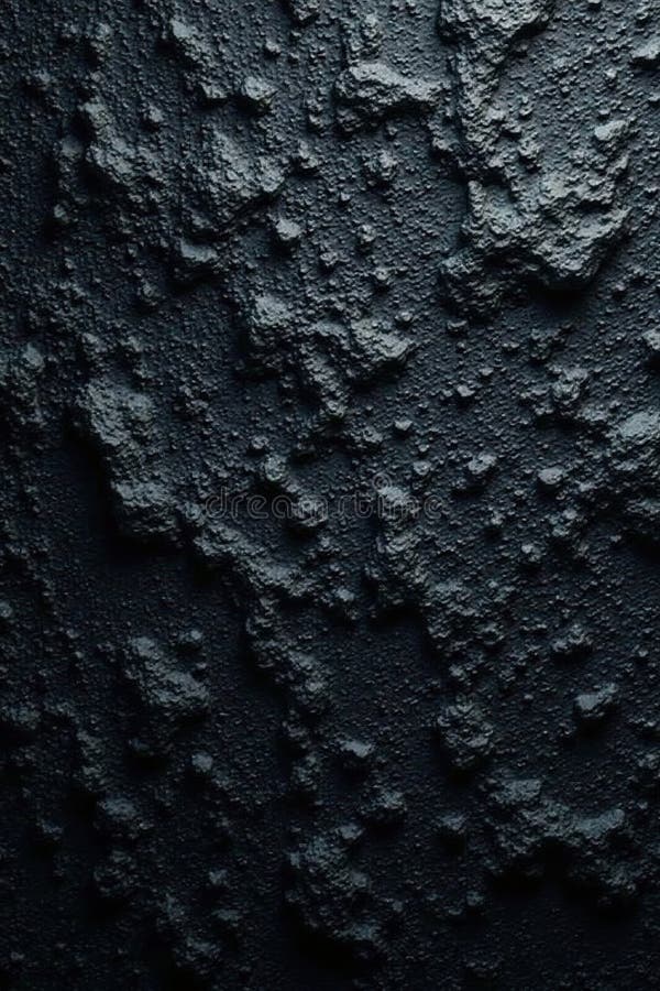 Rough, Porous Black Stone Surface Deep Shadows, Natural Texture ...