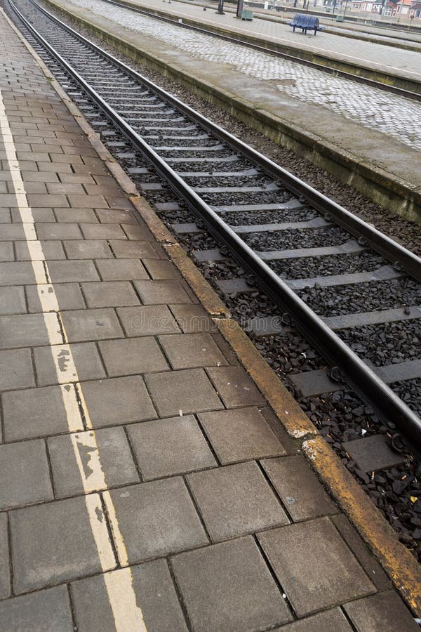 Rough Rail Tracks stock photo. Image of infrastructure - 52640372
