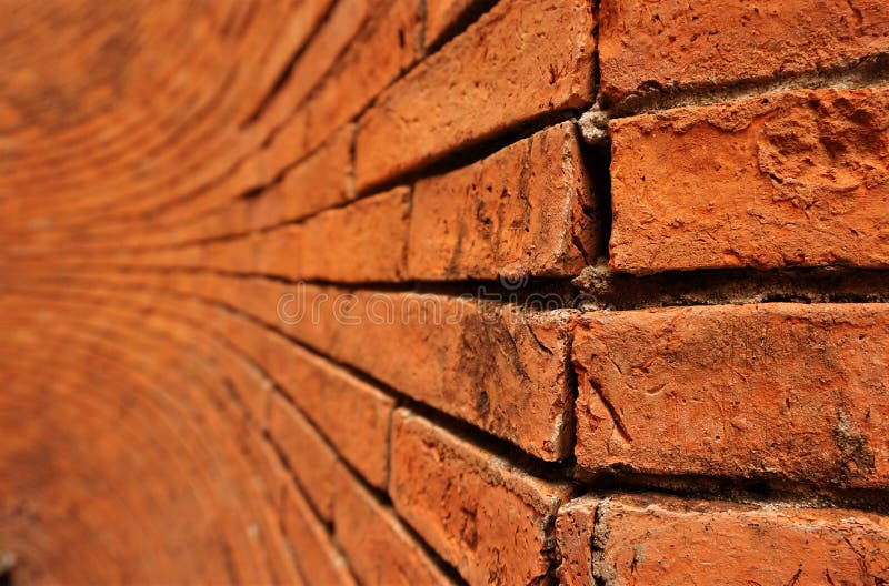 Rough Red Brick Wall Shows Aged Architecture Brickwork, Art Concept ...
