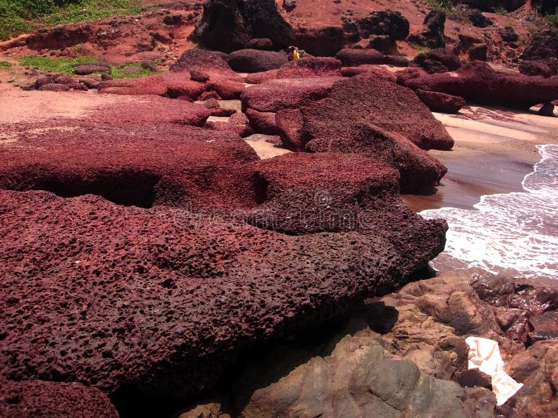 Rough Red Rocks stock image. Image of texture, asia, mineral - 3466525