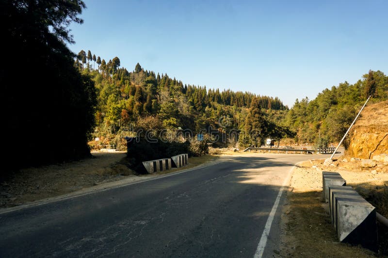 Rough Road in the Mountains Stock Photo - Image of snow, empty: 368879356