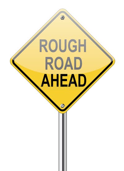 Rough road traffic sign stock vector. Illustration of risk - 30675829
