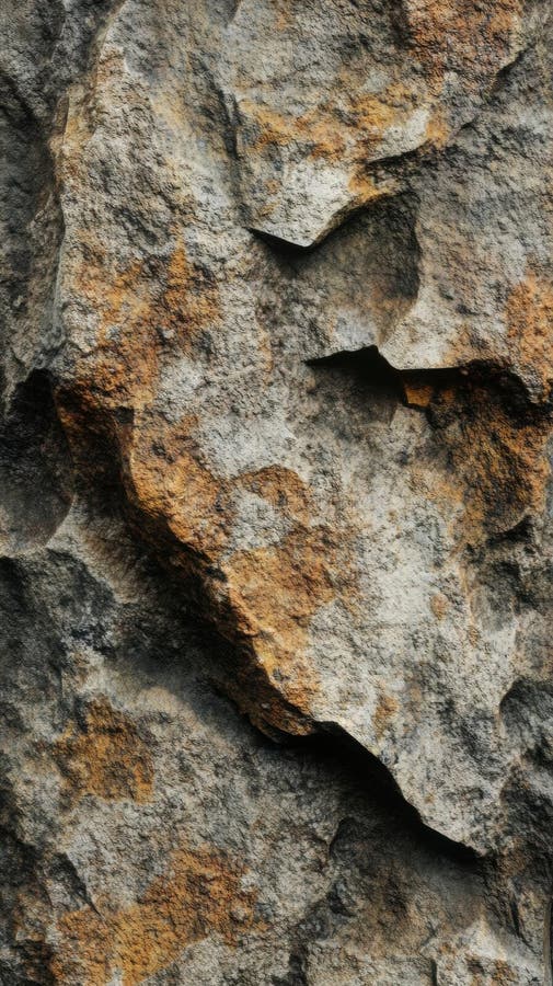 Rough Rock Surface Shows Weathered Texture and Natural Formation with ...