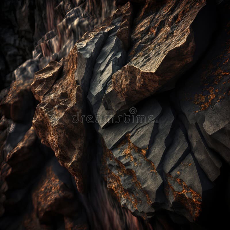 Rough Rock Textured Background (generative AI) Stock Illustration ...