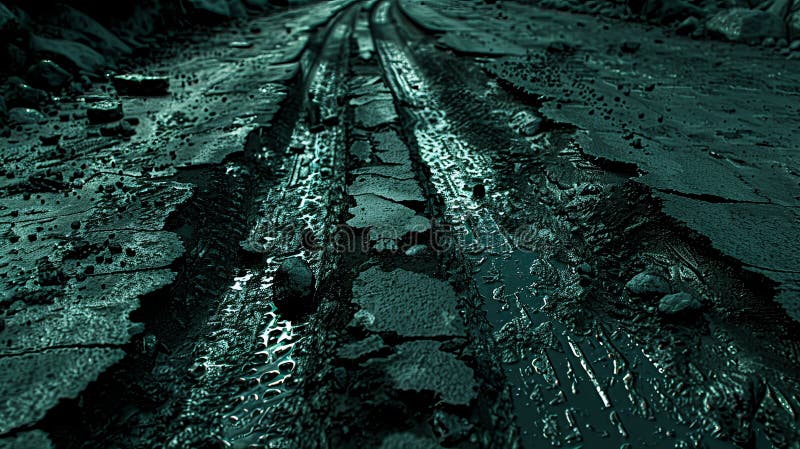 Rough Rugged Road, Path through Challenges, Metaphor for Struggle ...