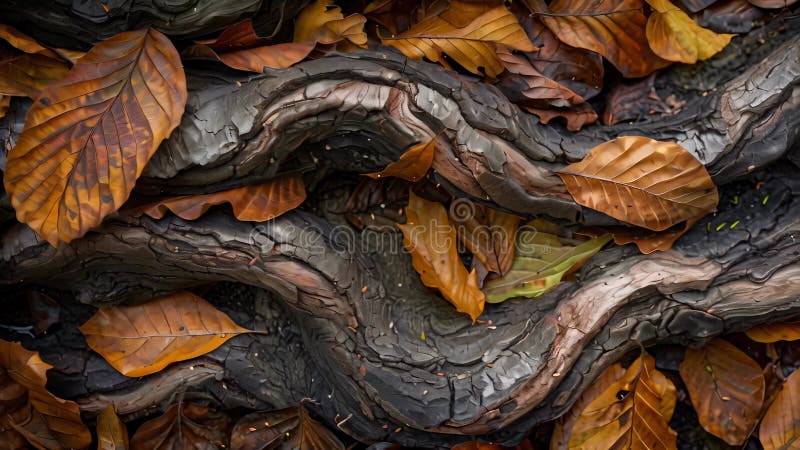 The Rough and Rugged Texture of a Tree Root that Twists and Turns ...